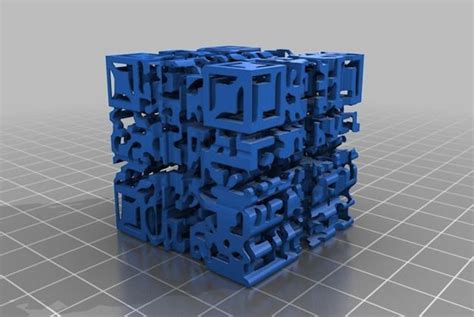 3d printed cube casts scannable qr codes with its shadows cube godel