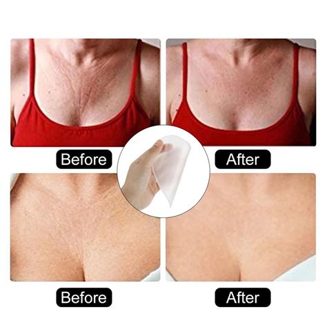 Cheap Silicone Anti Wrinkle Chest Pad Reusable Invisible Self Adhesive