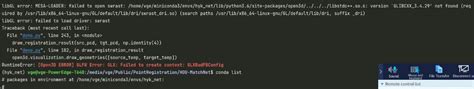 [open3d error] glfw error glx failed to create context glxbadfbconfig