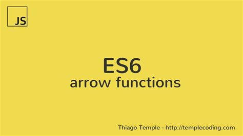 es6 arrow functions youtube