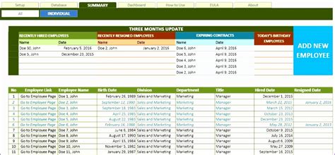 10 excel databases templates excel templates