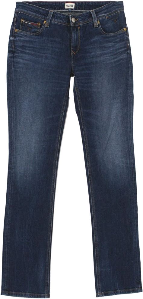 Tommy Jeans Damen Suzzy Straight Leg Jeans Blau 905 La Mid Stretch