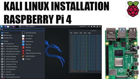 raspberry pi 4 kali linux installation youtube