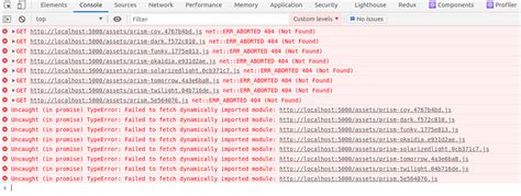 failed to fetch when dynamically importing css file after built · issue