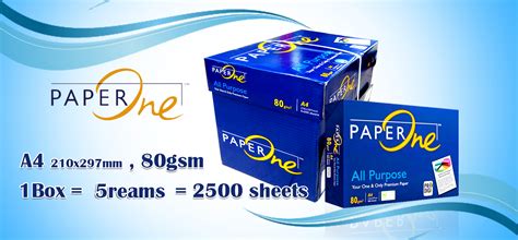 Paper One Bond Paper A4 80gsm 5 Reams Equals 1box Lazada Ph