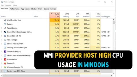 How To Fix Wmi Provider Host High Cpu Usage In Windows 11 Youtube