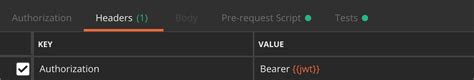 testing can postman variables be passed into header