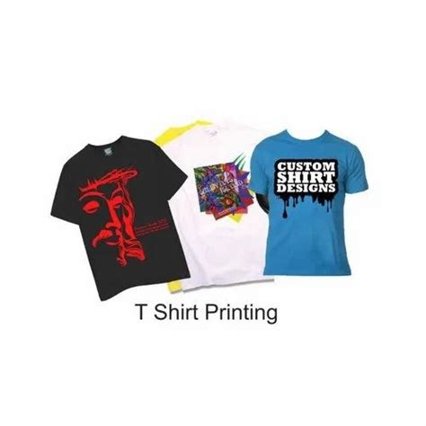 Round Neck T Shirt Printing Service At Rs 200 Piece T Shirt Printing