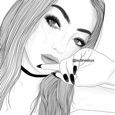 Chicas Tumblr Dibujos Dibujos Aesthetic Para Colorear Dibujos Para
