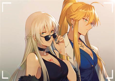 Artoria Pendragon Artoria Pendragon And Morgan Le Fay Fate And 2
