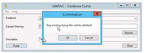 delete sql dump files trainerredled
