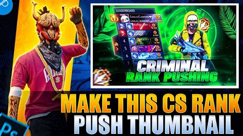 How To Make A Cs Rank Push Live Stream Thumbnail In Android Free