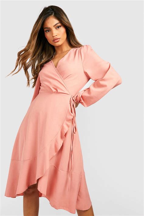 Crepe Ruffle Dress Dresses Images 2022