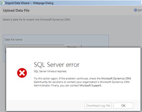 sql server timeout error importing csv file rajeev