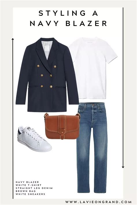 8 Ways To Style A Navy Blazer Blazer Outfits For Women Navy Blazer
