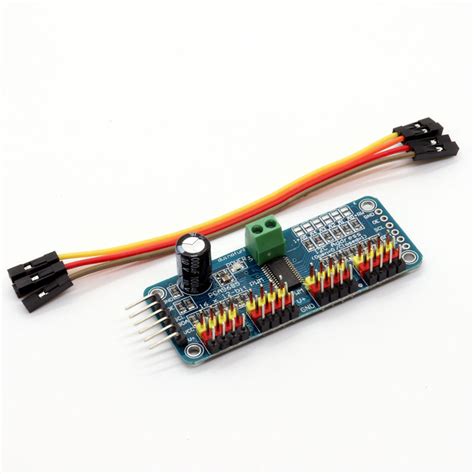 pca9685 módulo controlador de 16 servos por i2c tienda online