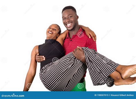 Man Carrying A Woman In His Arms Stock Image Image Of Groom Arms