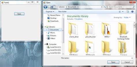 visual basic dot net code code for open file