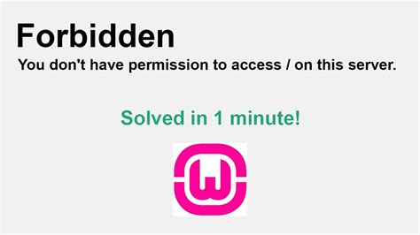 you dont have permission to access on this server apache