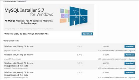 simple guide to install mysql database and workbench