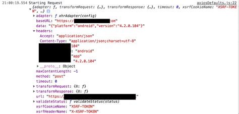 cannot send request with react native and axios stack
