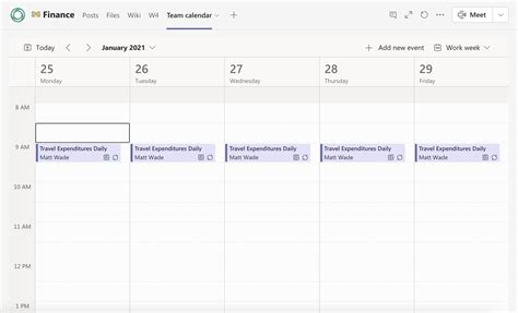 group calendar ms teams