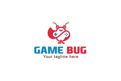 game bug super gaming stock logo template