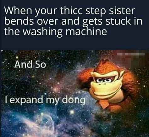 When Your Thicc Step Sister Bends Over And Gets Stuck In The Washing