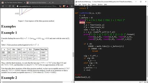 false position method in python youtube