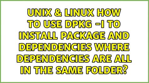 how to use dpkg i to install package and dependencies where
