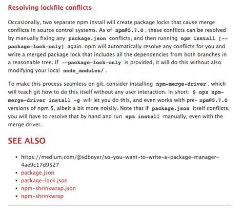 how to solve conflicted package lock json file by randy harkediansa