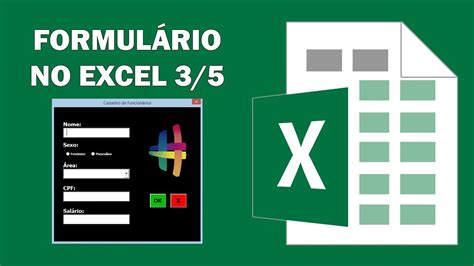 Como Criar Formulário No Excel Criando Userform No Vba 3 5 Youtube