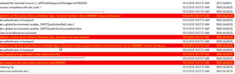 sccm with mdt integrated cannot run powershell script