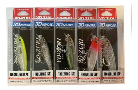 Isca Artificial Yo Zuri Fingerling Sp 70 3d Inshore 7cm 7 5g Cor Ghcs