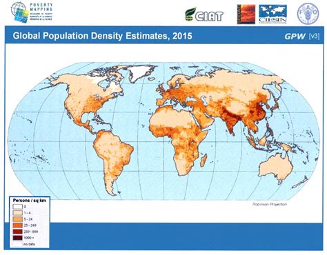 World Population Density Map