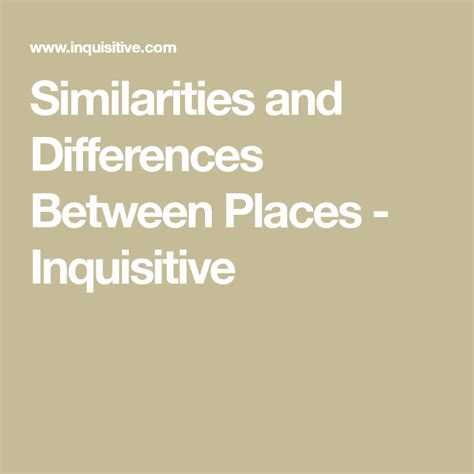 Similarities And Differences Between History Geograph