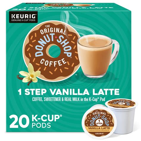 The Original Donut Shop Vanilla Latte Single Serve Keurig K Cup Pods