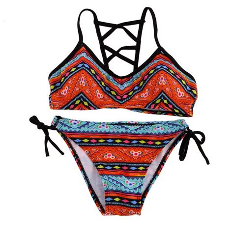 2017 Stylish Popular Women Sexy Bandeau Bikini Set Push Up Bra Swimsuit