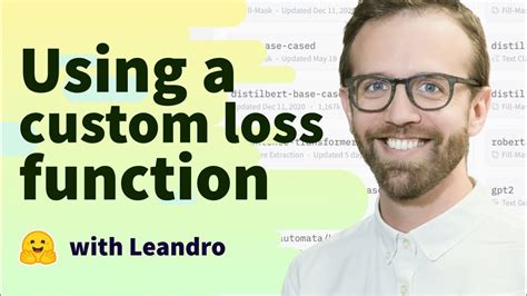 using a custom loss function youtube