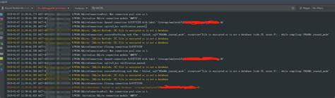 file is encrypted or is not a database code 26 errno 0 while