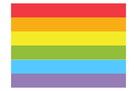 Gay Pride Rainbow Color Human Right Fla Graphic By Microvectorone