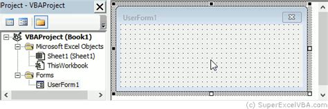 vba userform vba tutorial