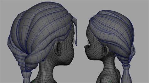 polygonal hair maya art maya modeling zbrush hair