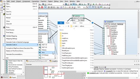 advanced data mapping features altova