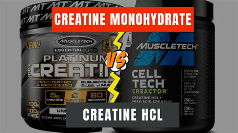 Creatine Monohydrate Vs Hcl Which Is Better Recovatech