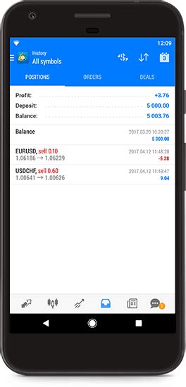 metatrader 5 android build 1576：以持仓的形式显示交易历史 发布说明