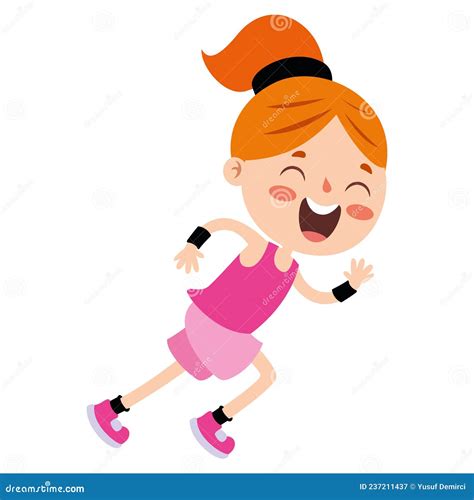 Ilustración De Un Niño Corriendo Ilustración Del Vector Ilustración