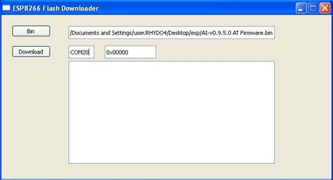 firmware updation of esp8266 esp 12 wifi transceiver