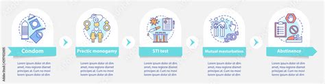 safe sex vector infographic template practic monogamy business