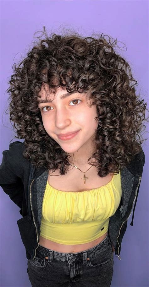 35 Low Maintenance Soft Curly Bob Haircuts Round Shape Bangs